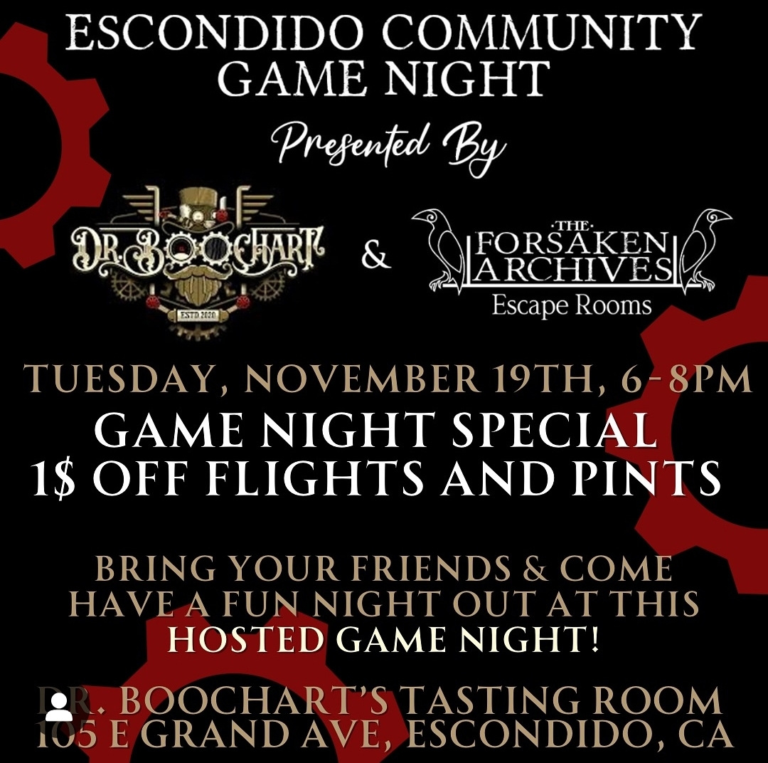 Community game night - EscoLocos