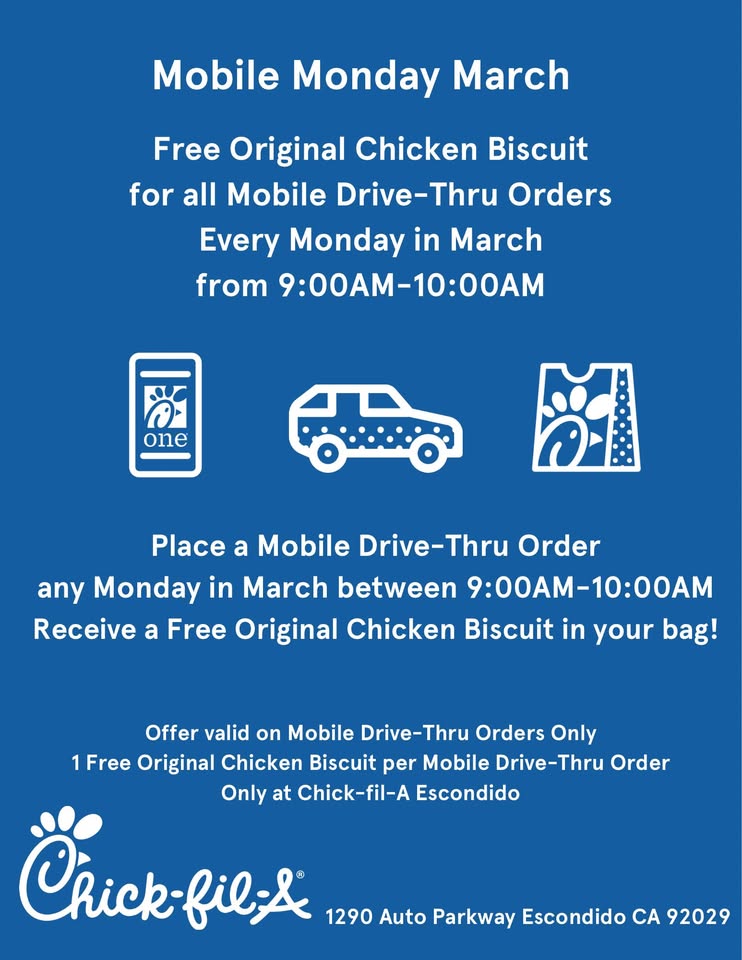 Mobile Monday - Chick-Fil-A - EscoLocos